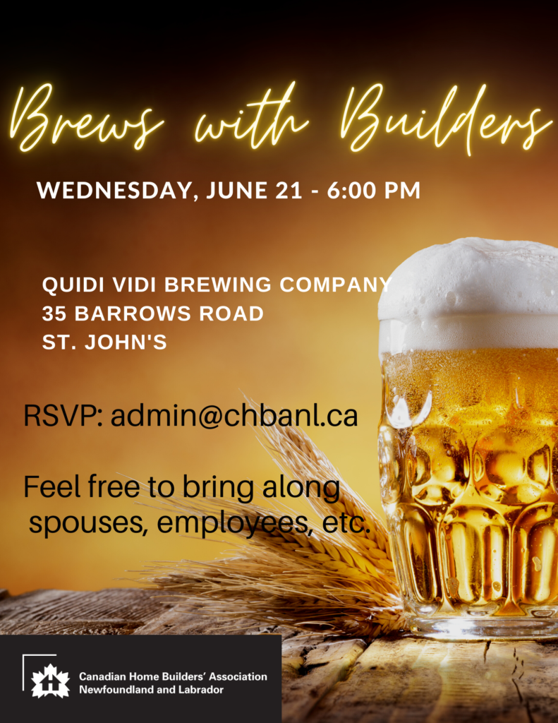 Brews With Builders - Canadian Home Builders’ Association of ...